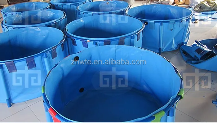PVC Folding Round Fish Pond - Durable & Portable Solution