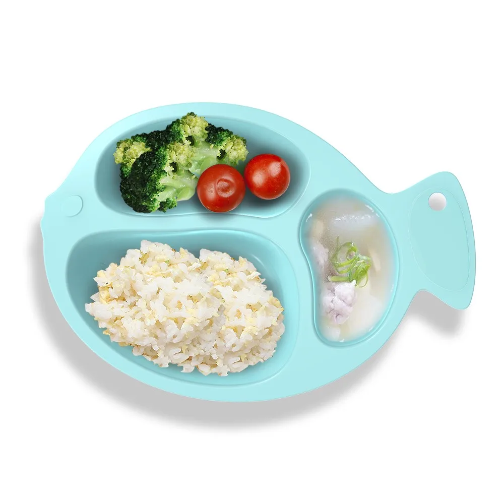 Fda Approved Factory Wholesale Oem Fish Shape Kids Food Divide Eating ...