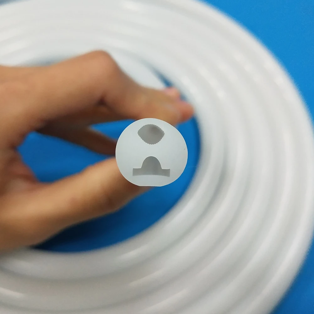 US-N13D 360 Degree Diffuser Led Profile Round Silicone Sleeve Rubber ...