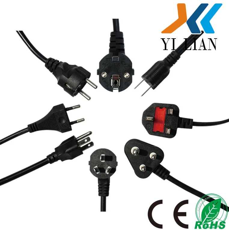 Wholesale Uk 3 Round Pin Plug 230v Power Cord Power Cable Ac Power ...
