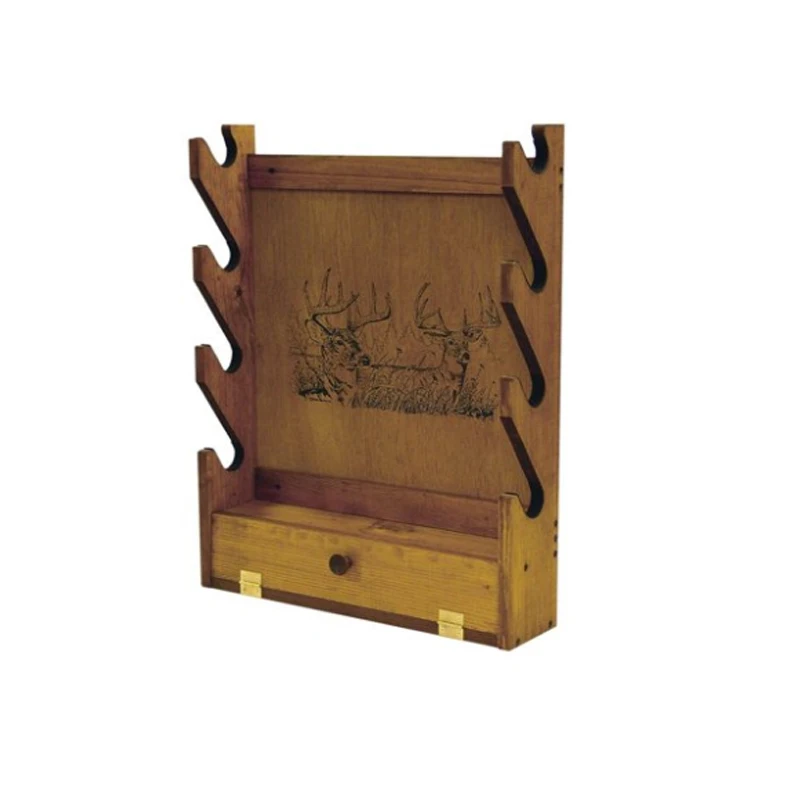 Wall-mounted Wooden Gun Rack High Quality Custom Wood Wall Mount Gun ...