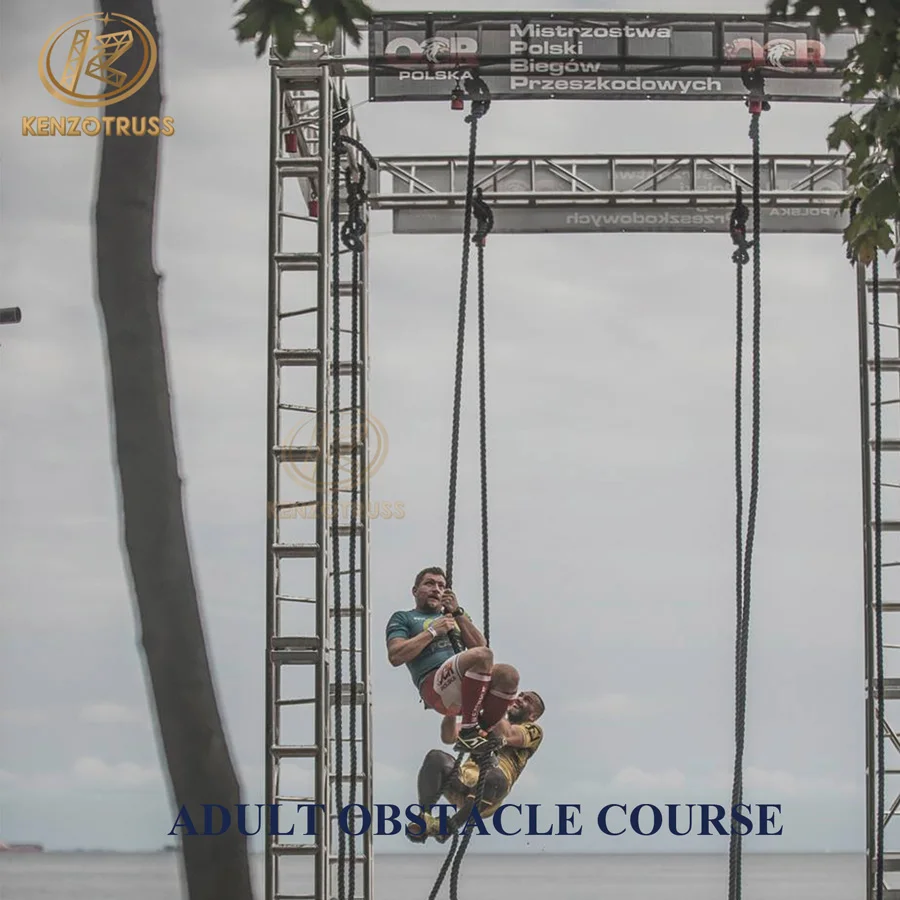 Aluminum Truss Structure Pyramid Monkey Bar Adult Obstacle Course Race