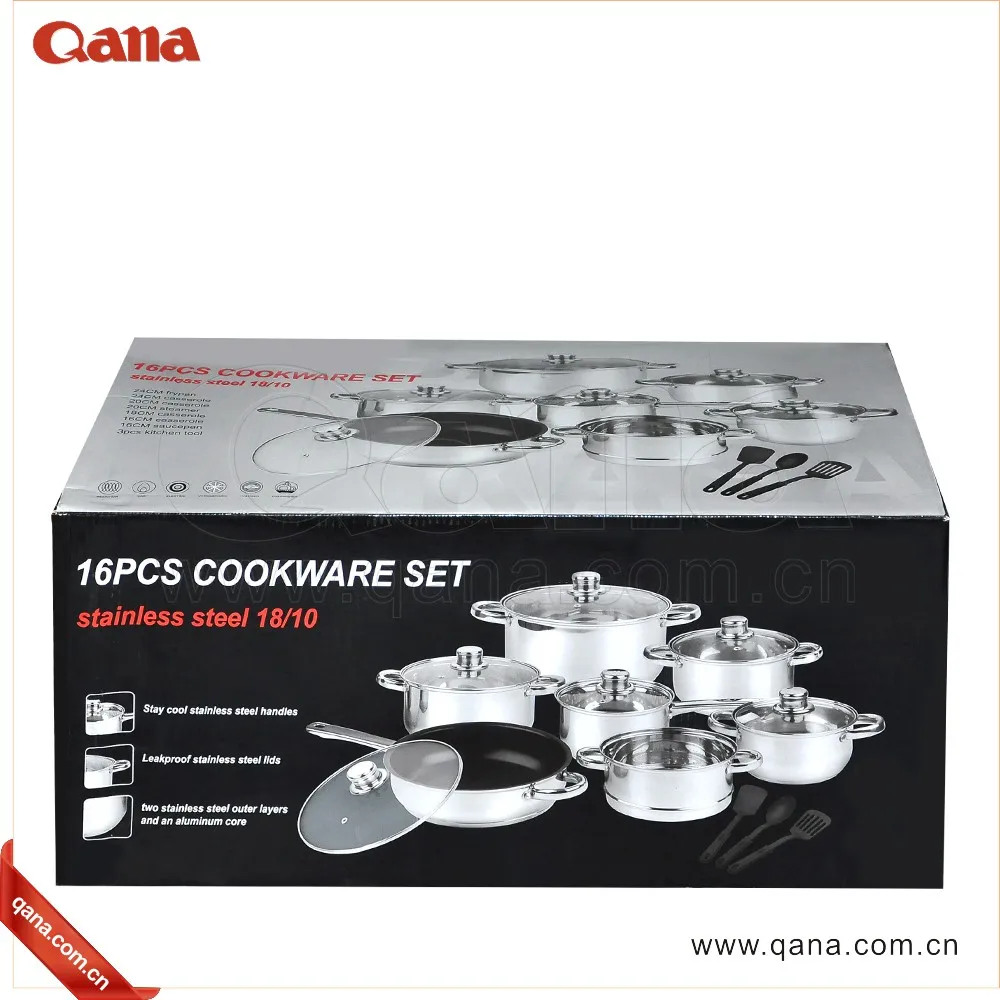 Cutstomized Logo And Brand 12 Pcs Stainless Steel Cookware Set With ...