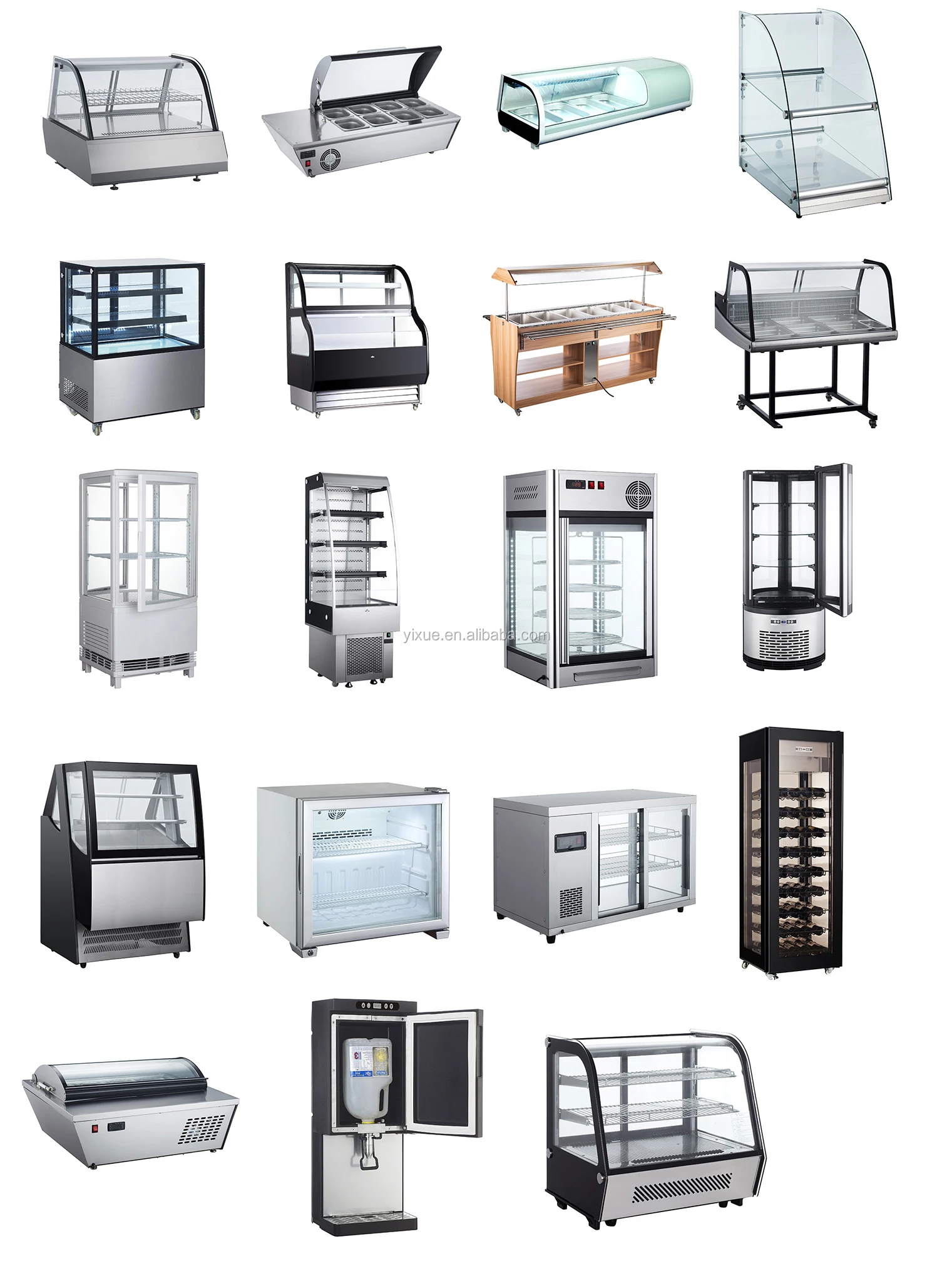 100L 4 Side Glass Cake Chiller - Perfect Display & Cooling