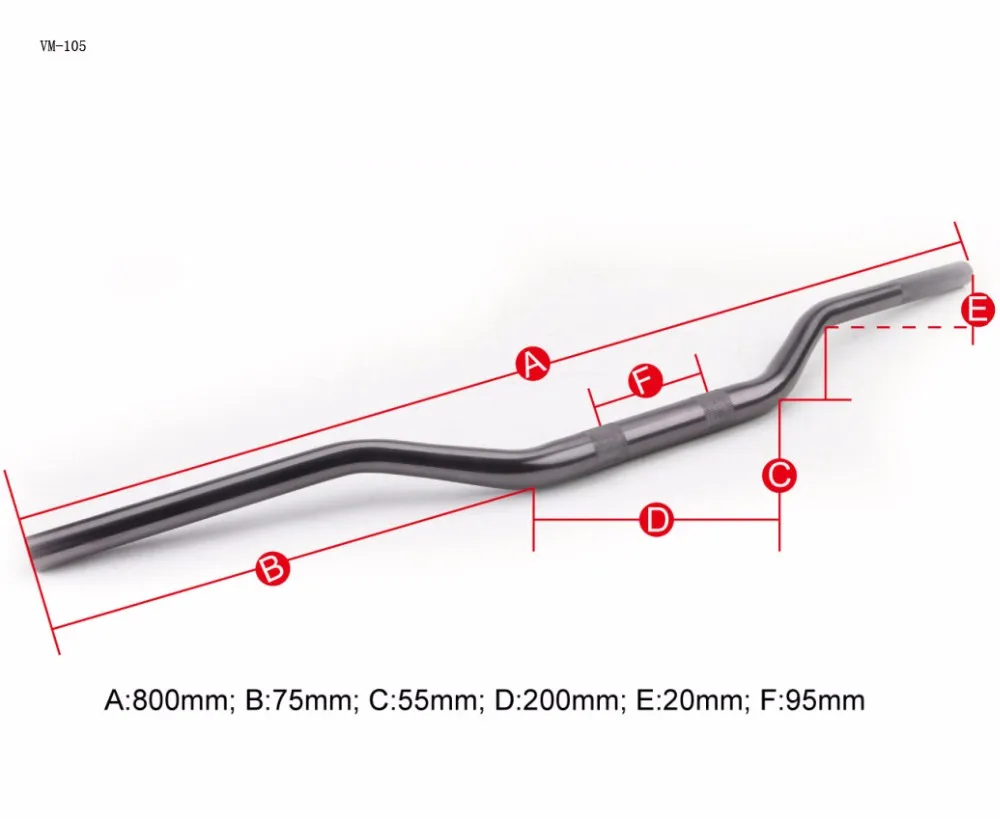 Motorcycle Motocross 28mm Handlebar Fat Bar 4.8mm Thickness Motorcycle ...