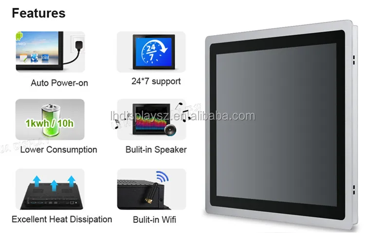 Rk3288/ Rk3399 All In One Touch Screen Pc Android 5.1/7.1 - Buy 12 Inch ...