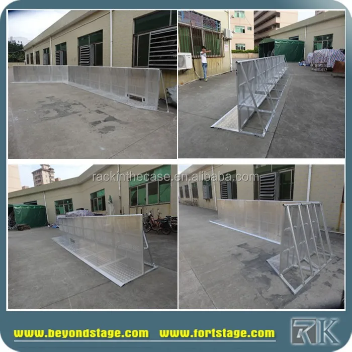 Cable Through Concert Crowd Control Barrier Event Folding Barricade ...