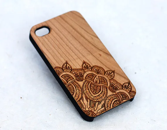 Natural Wood Back Cover Mobile Phone Hard Case Cover Shell Bumper For ...