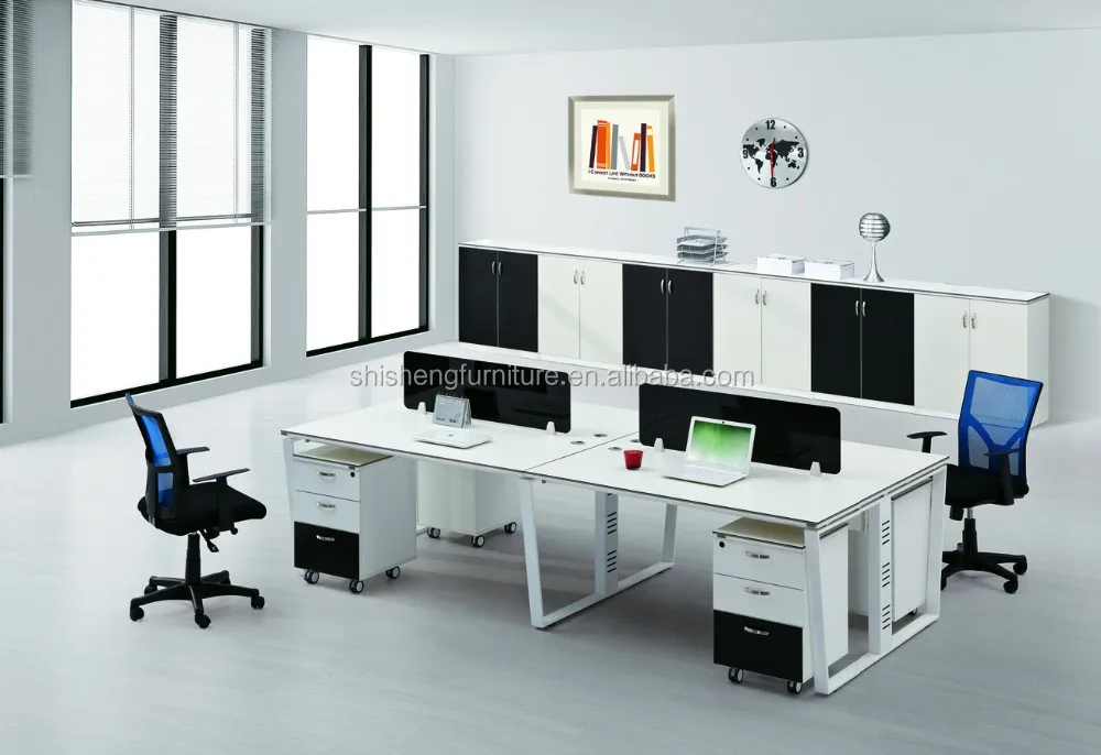 Modern Office Furniture - Office Cubicle for 4 People