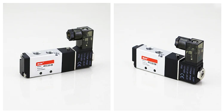 4v110 Series 5/2 Way 12v 110v 220v Dc24v Normally Closed Directional ...