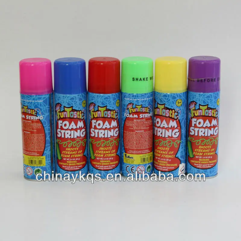 3OZ Non-Flammable Color Silly String Spray Simple Style Crazy String ...