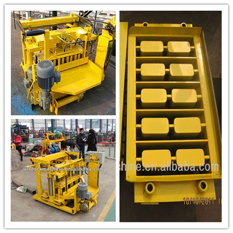 Concrete Egg Laying Block Machine QT40-3A Manual Brick Making Machine