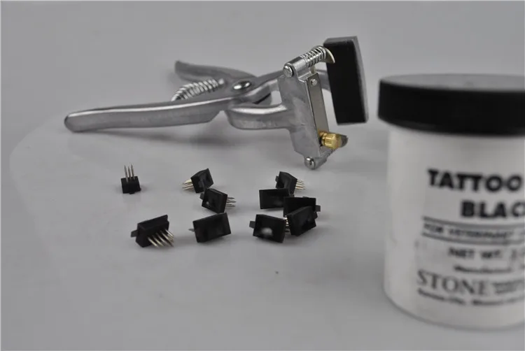 Veterinary Animal Tattoo Pliers Instrument Tattooes Forceps ...