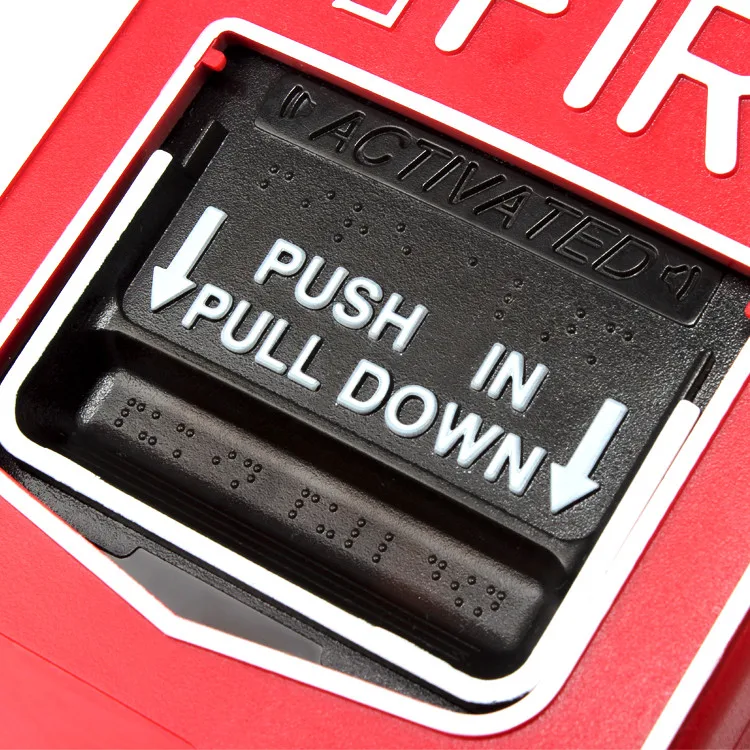 Conventional Key Reset Fire Alarm Manual Push Station - Buy Manual Pull ...