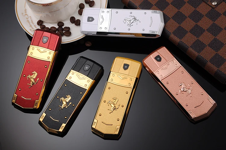 Original Mafam A8 Dual Sim Mobile with Luxury Leather Case