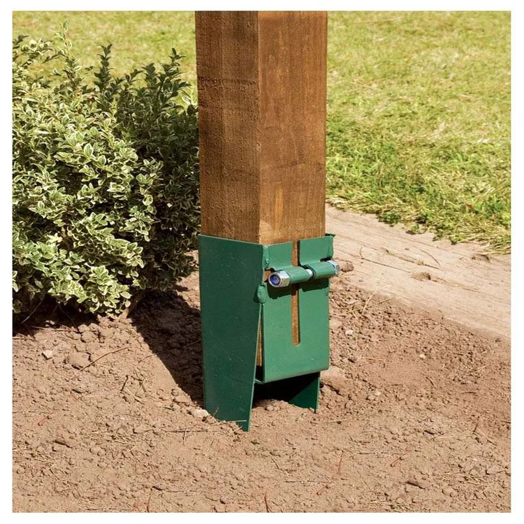 Galvanized Outdoor Steel Fence Post Spike Anchor - Durable Q235 Steel ...