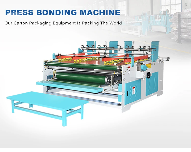 Cardboard Two Pieces Gluing Grooving Machine for Box Making