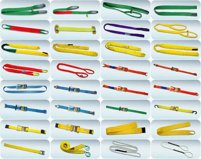 Polyester Material Woven Flat Webbing Sling With Standard Color Code ...