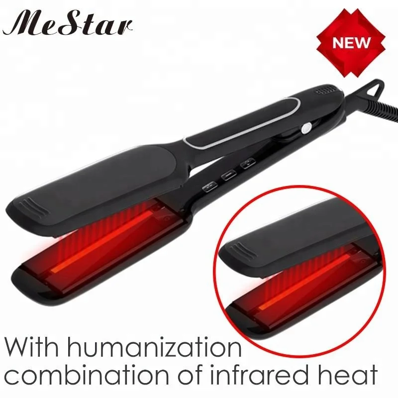Portable Straightening Ceramic Irons Infrared Profesional Titanium Hair ...