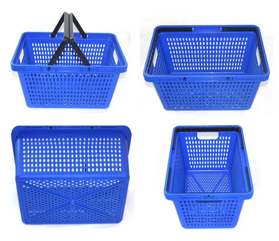 Custom Design Stronger Durable Plastic Storage Basket With Handles ...