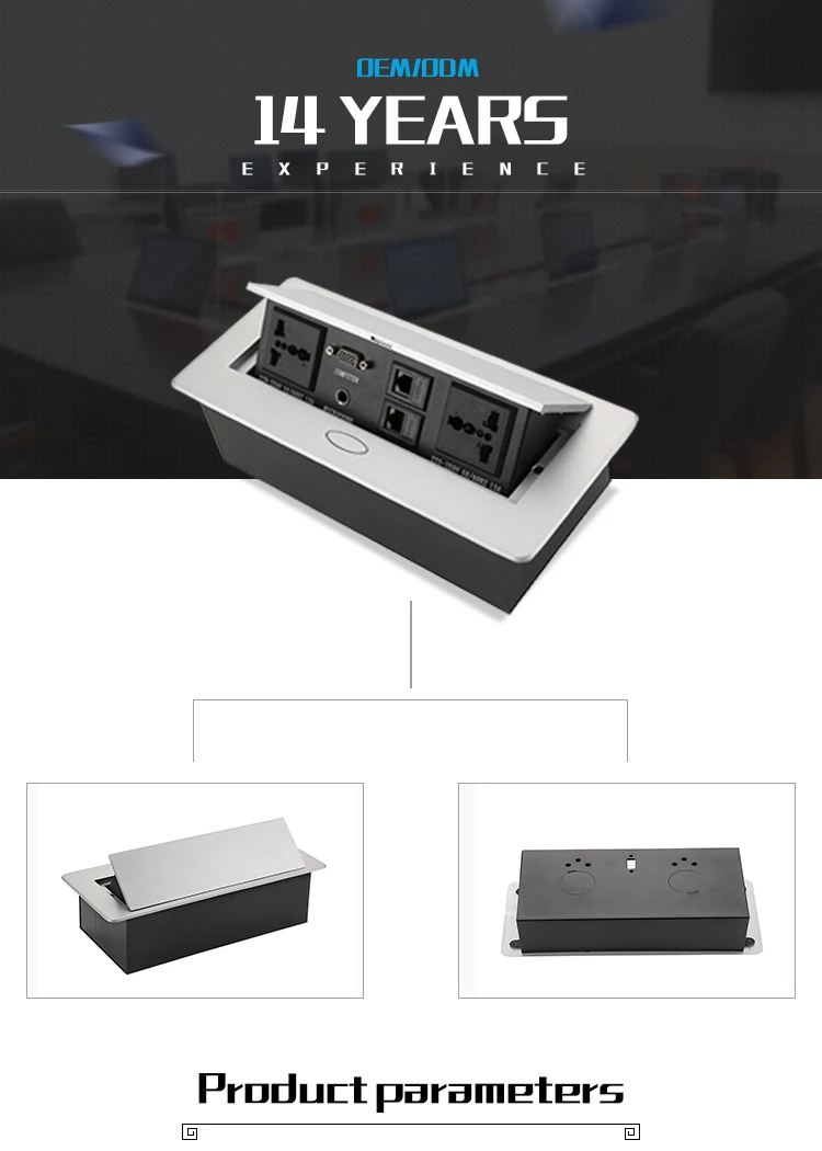 Furniture Power Distribution Units Desktop Flip Phone Socket Box ...