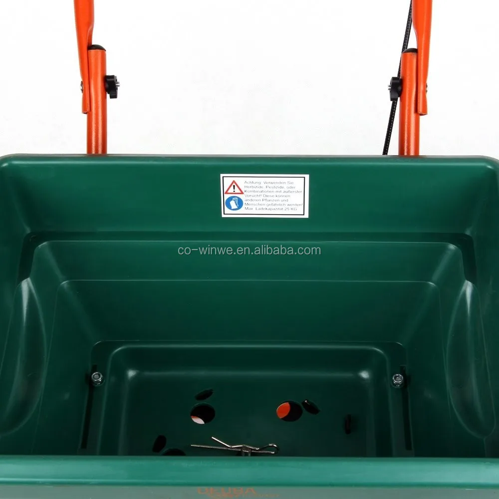 55 Lbs 25 Lts Garden Scattering Cart,Lawn Seed /salt Spreader,Manual ...