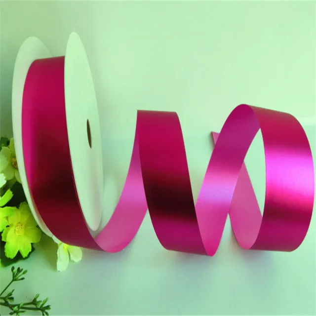 Matte Metallic Pp Ribbon Roll - Buy Metallic Pp Ribbon,Plastic Metallic ...