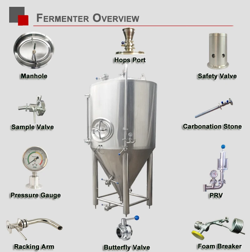 Factory Supplied Good Performance 100 Lt 600l 3000 Liter Conical ...