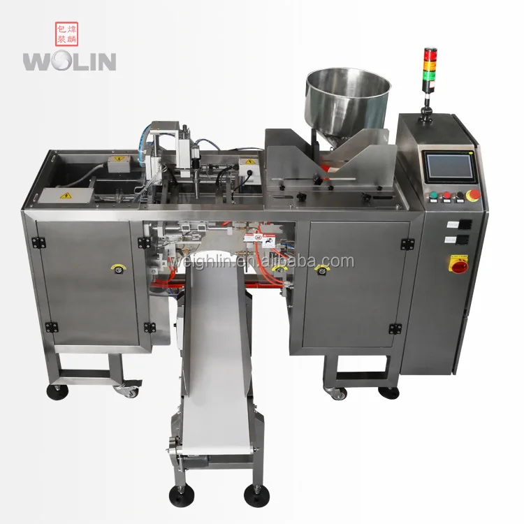 Premade standup zipper ziplock pouch doypack packaging machine sauce ...