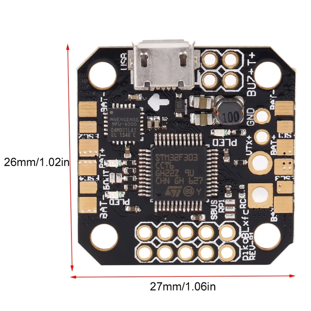 Piko BLX Micro Flight Controller - Cleanflight for DIY FPV Racing