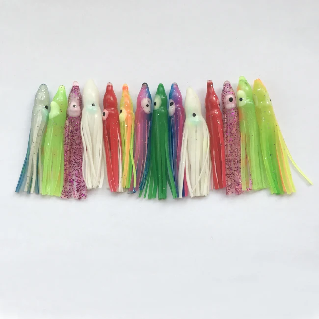 Custom Octopus Squid Skirt Lures Hoochies Saltwater Soft Bait - Buy Octopus Fishing Lures,Squid ...