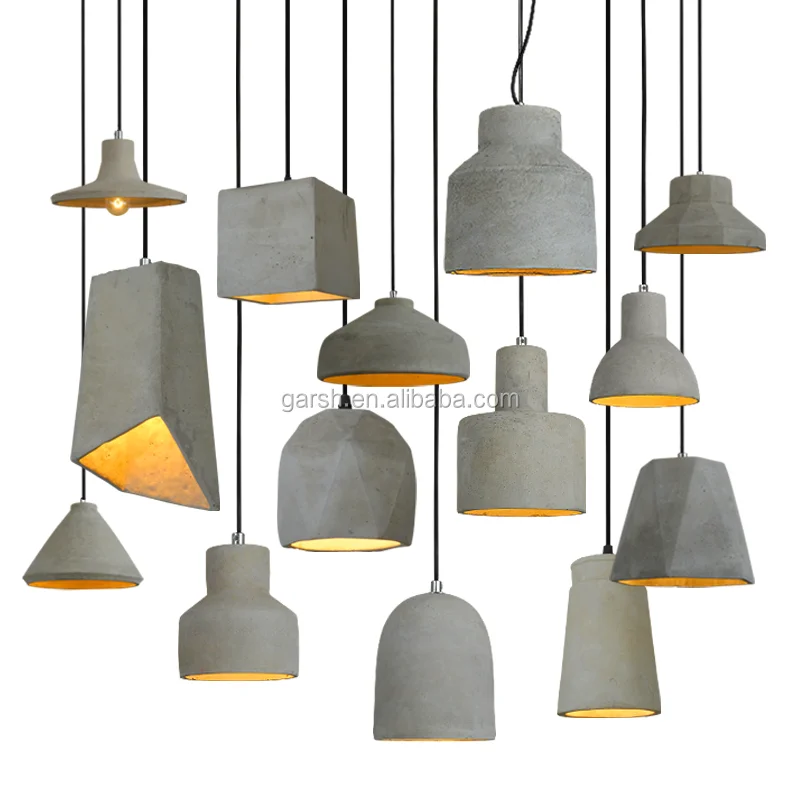 Loft Indoor Cement Lamps - Modern Retro Lighting Solutions