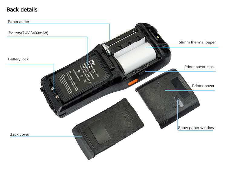 Explosion-proof Rugged Handheld Terminal with Barcode Scanner
