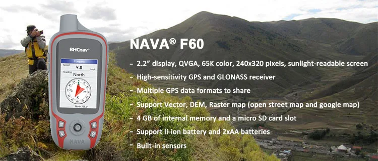 China Manufacturer Bhcnav Handheld GPS Nava F60 Handheld GPS Google ...