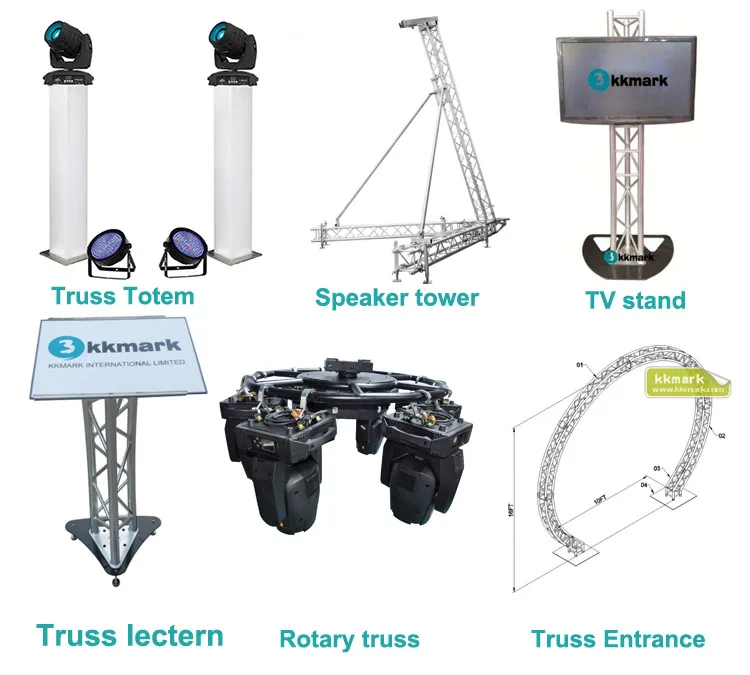 Kkmark Portable Goal Post Lighting Truss Banner - Finish Line Truss