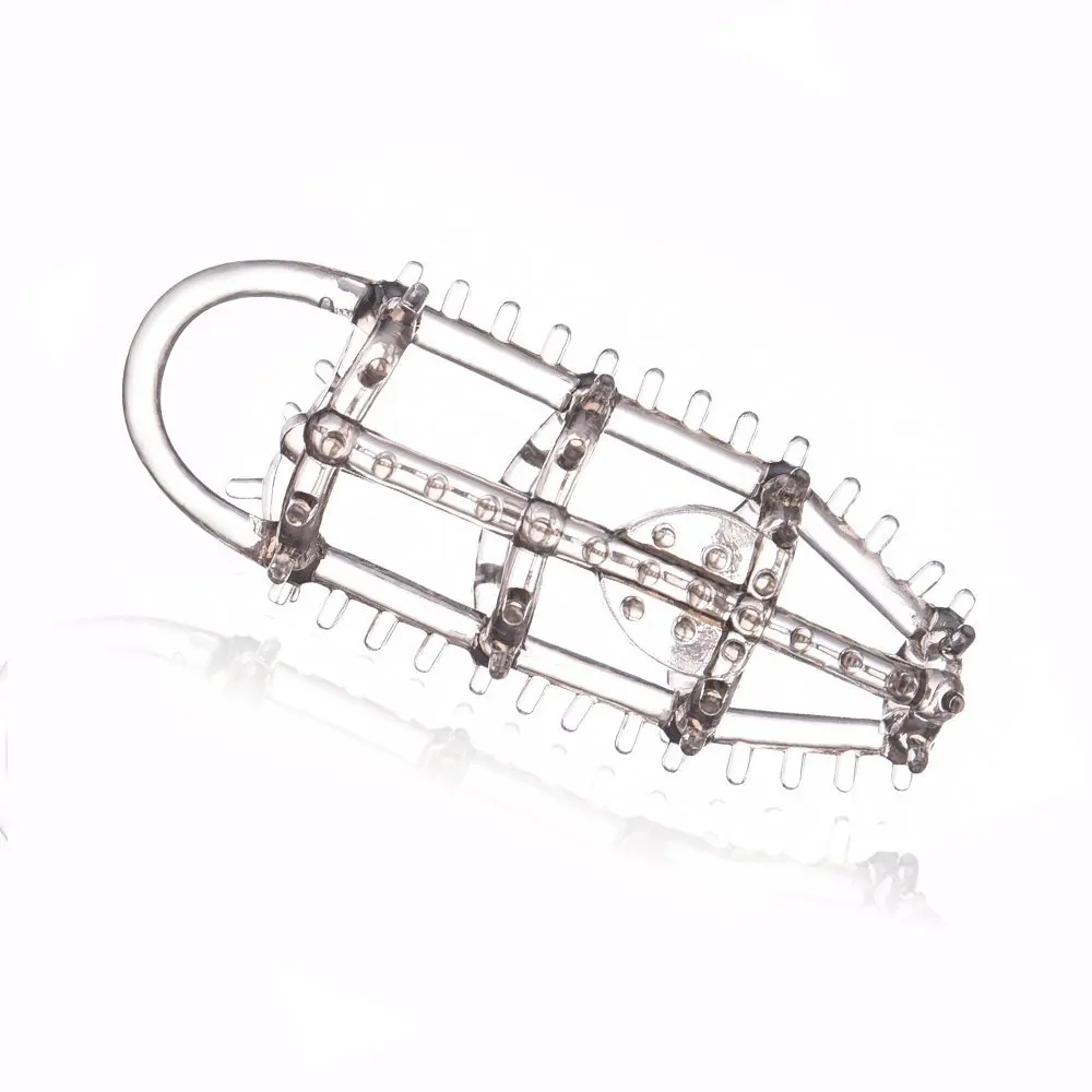 Wholesale Pleasure Toys Silicone Sex Toys Adult Products For Men Tpe Cock Cage Crystal Penis