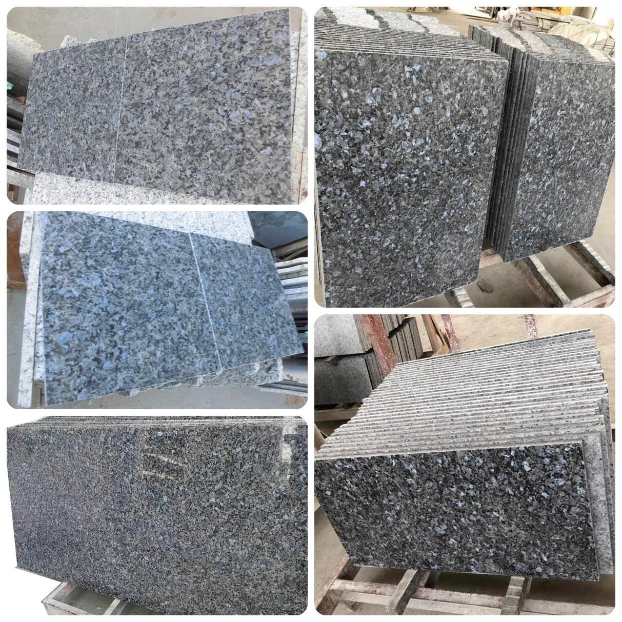 Shop Premium Labrador Blue Pearl Granite Slabs & Tiles