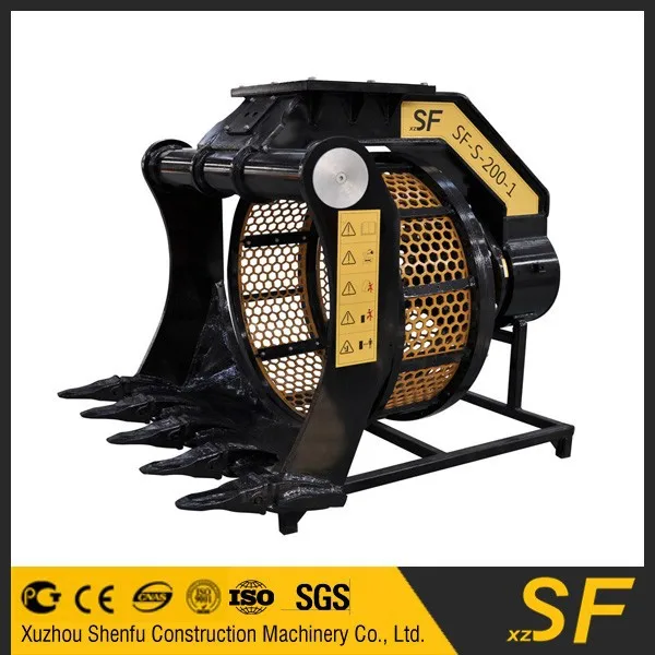 Sand Gravel Trommel Screen Bucket,Rotating Skeleton Sieve Bucket ...