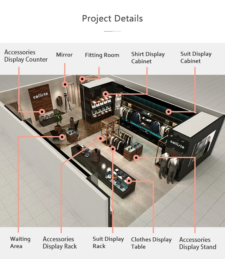 Luxury Cloth Showcase / Clothes Store Display Showcase Decoration ...