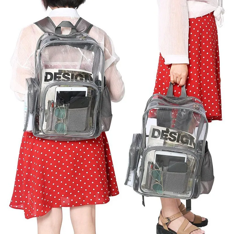 Heavy Duty Waterproof Clear PVC Backpack - Durable & Stylish