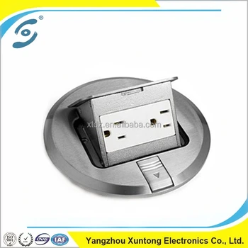 Oem Electrical Waterproof Brass Cover Floor Mounted Box Socket Outlet ...