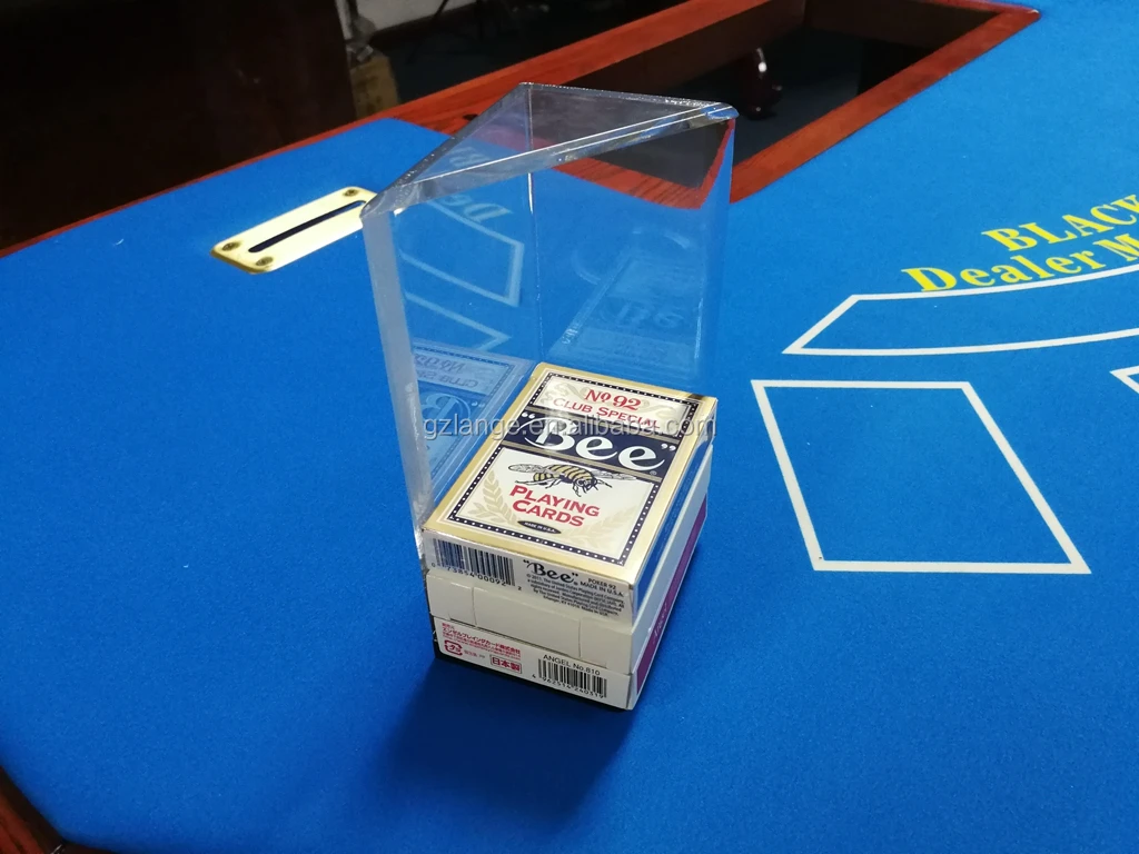 8 Deck Casino Grade Red Color Playing Card Top Lid Acrylic Discard ...