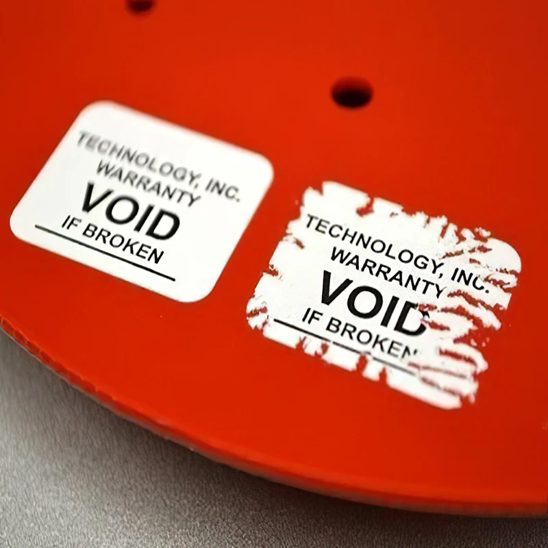 A4 Adhesive Fragile Anticounterfeit Security Eggshell Label Sticker ...