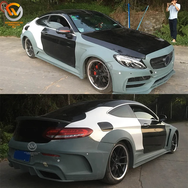 PD Style Wide Body Kit for W205 C63/C63S Coupe Sedan