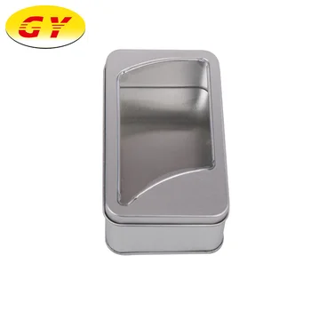 Wholesale Custom Silver Rectangular Object Storage Container Metal Tin ...
