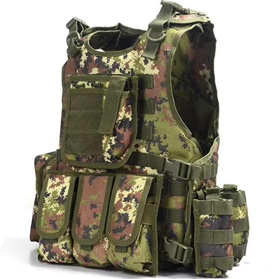 Tv22 Tactical Militlary Outdoor Cosplay Cs Game Vest Adjustable Fit ...