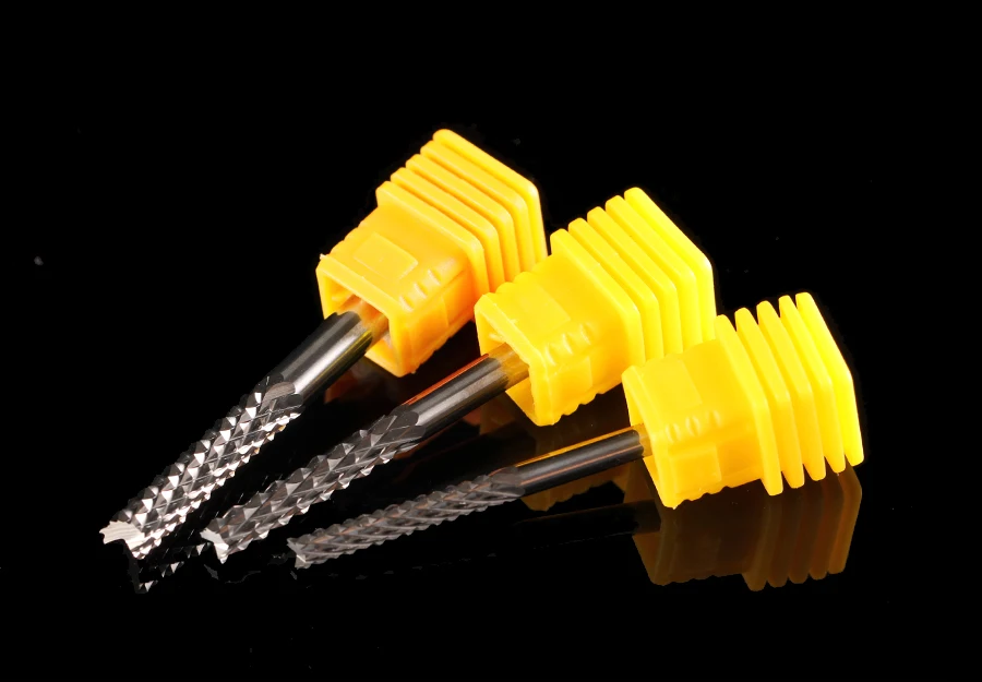 6mm V Shank Corn Teeth End Mill - Precision Circuit Board Cutting Tools