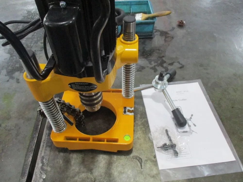 SUNTECHMACH Steel Pipe Hole Cutting Machine - 4 Inch Diameter