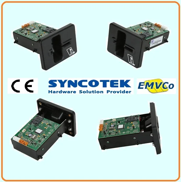 USB KIOSK Manual Insert Embedded Card Reader - SYNCOTEK