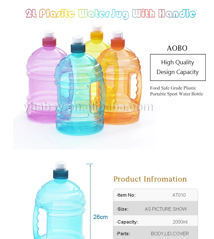 Petg Plasit 1 Liter 2.2l Transparent Empty Plastic Water Bottles Gallon ...